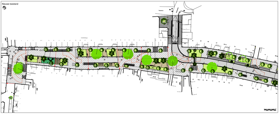 Grondplan definitief ontwerp Paardenmarkt West